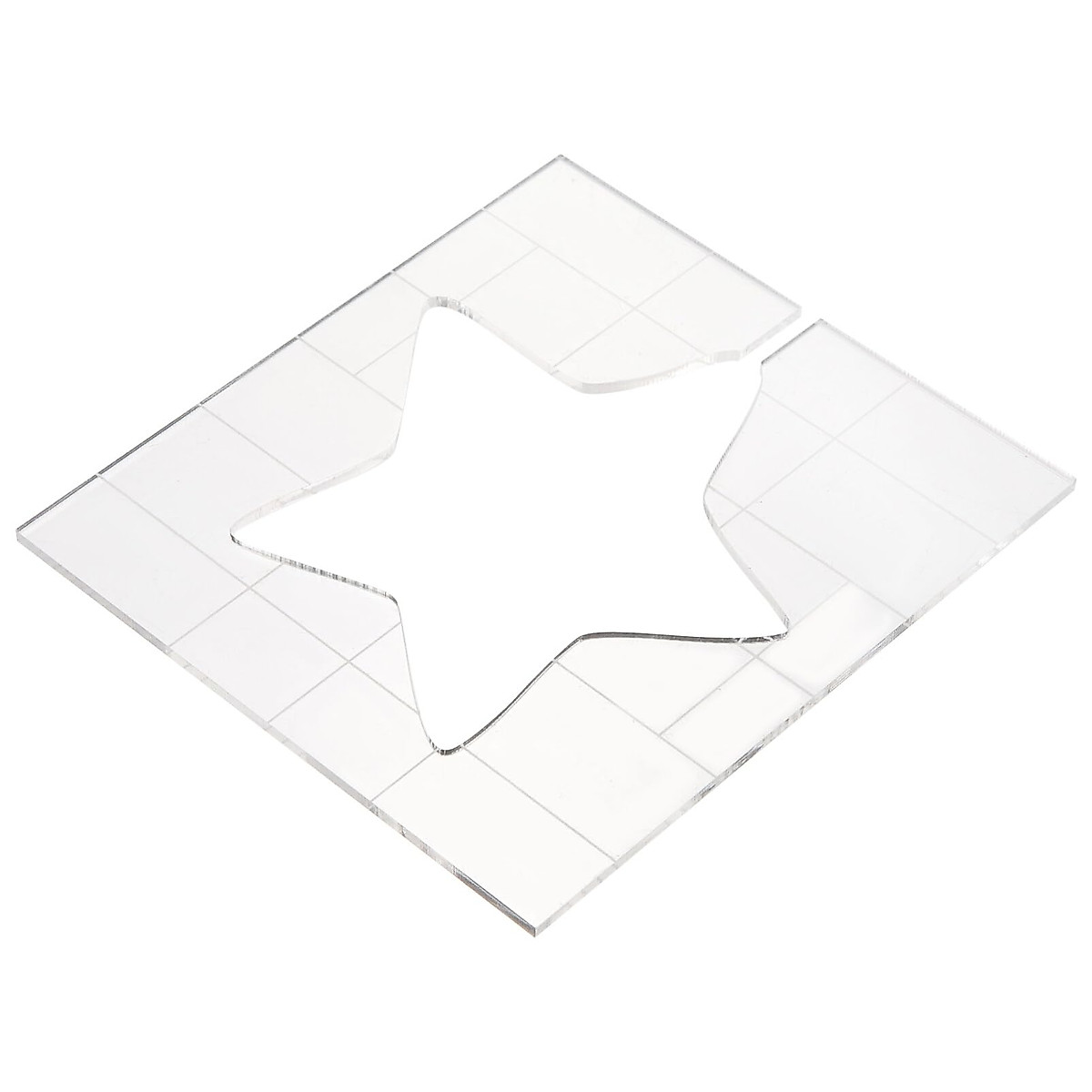 EXCEART Quilting Template Clear Acrylic Star Shaped Sewing Stencil Reusable Quilting Template Rulers for DIY Embroidery Patchwork