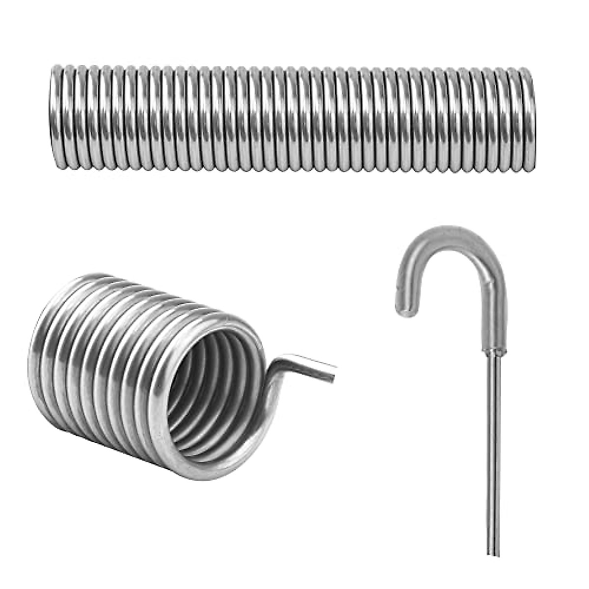 GNPADR 7 inch (2Pcs) Replacement Recliner Sofa Chair Mechanism Tension Spring - Long Neck Hook Style