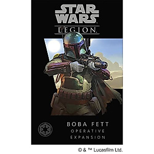 Star Wars: Legion Boba Fett OPERATIVE EXPANSION - Deploy the Notorious Bounty Hunter! Tabletop Miniatures Strategy Game for Kids & Adults, Ages 14+, 2 Players, 3 Hr Playtime, Made by Atomic Mass Games