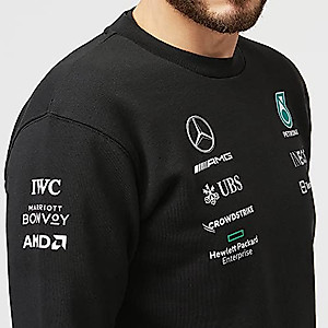 Mercedes AMG Petronas Formula One Team - Official Formula 1 Merchandise - 2022 Team Sweatshirt - Black - XL