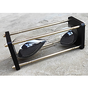 Karv Instruments Solid Brass Bars Decorative 15 Minutes Hourglass