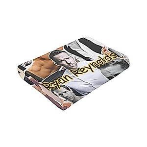 Blanket Ryan Reynolds Soft and Comfortable Warm Fleece Blanket for Sofa,Office Bed car Camp Couch Cozy Plush Throw Blankets Beach Blankets