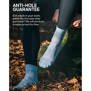 DANISH ENDURANCE 3 Pack Running Socks for Long Distances, Quarter, Men & Women, Light Blue, US Women 8-10 // US Men 6.5-8.5