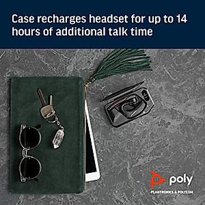 Poly (Plantronics + Polycom) Voyager 5200 Charge Case (Poly) - Headset Case Charger, Black (204500-101)