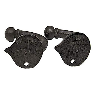 BSA Cast Iron Coat Hat Hooks 2.5 Inch Set of 2 Robe Stocking Hangers Antique Vintage Style