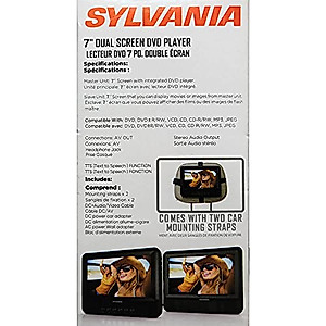 SYLVANIA SDVD7751 / SDVD7751R / SDVD7751R 7 Dual Screen Portable DVD Player - Recertified
