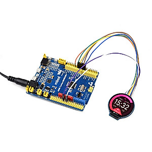 1.28inch Round LCD Display Module 240×240 Resolution 65K RGB LCD HAT for Raspberry Pi 4B/3B+/3B/2B/Zero/Zero W/Zero WH, Jetson Nano,Arduino, STM32,Embedded GC9A01 Driver, SPI Interface
