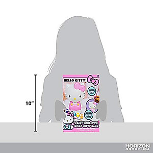 Horizon Group USA Hello Kitty Paint Your Own Piggy Bank, DIY Coin Bank for Kids, Multicolor