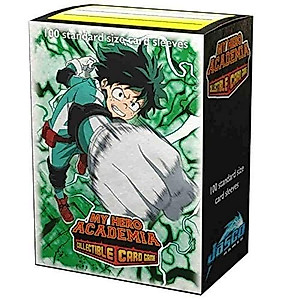 Jasco My Hero Academia Collectible Card Game Card Sleeves | 100 Dragon Shield Art Sleeves | Card Game Holder | PVC and Acid-Free | Designed for Use with TCG and LCG Games | Made