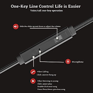 HP PS4 Gaming Earbuds in Ear Headphones with Mic, Stereo Bass Earphones with Detachable Dual Microphone and Volume Control for Mobile Devices, Xbox One, PS4, PC