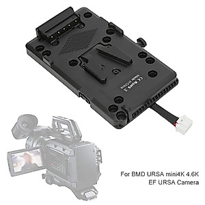 V Mount V Lock Battery Plate D TAP Power Supply System for Blackmagic URSA MIN PRO 4K, 4.6K
