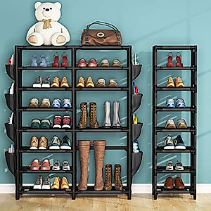 Tribesigns Shoe Rack 24-30 Pairs Shoe Storage Organizer Non-woven Shoe Shelf Boots Organizer