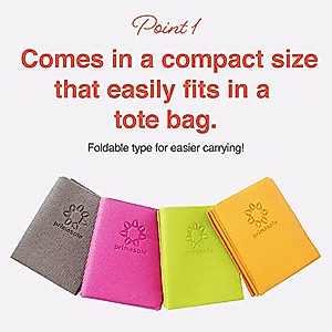 Primasole Folding Travel Yoga Mat Foldable light weight Easy to carry to Workout Fitness Class Beach Park Travel Picnics 4mm thick Lime Green Color PSS91NH028A