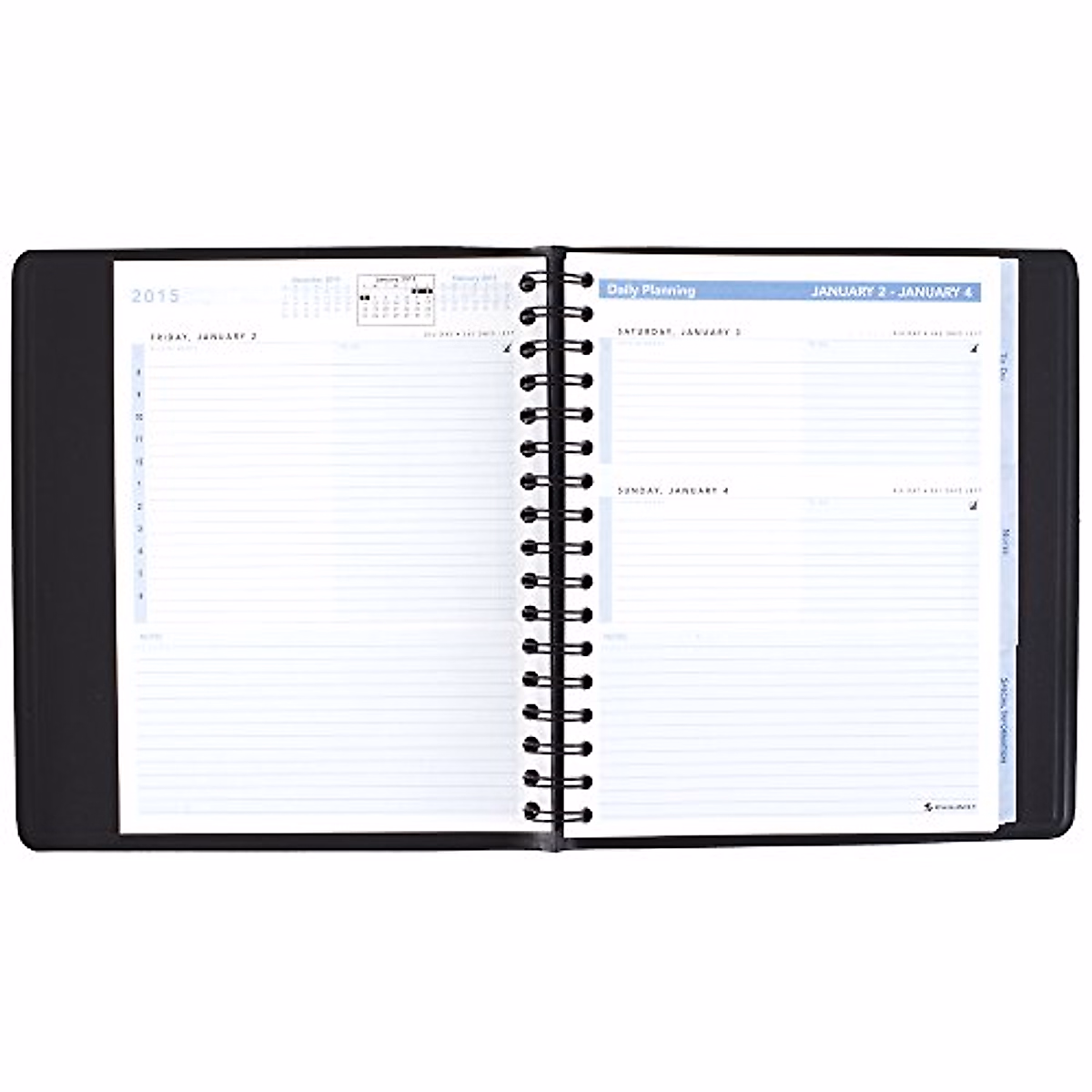 AT-A-GLANCE The Action Planner Daily Appointment Book 2015, Wirebound, 6.88 x 8.75 Inch Page Size, Black (70-EP03-05)