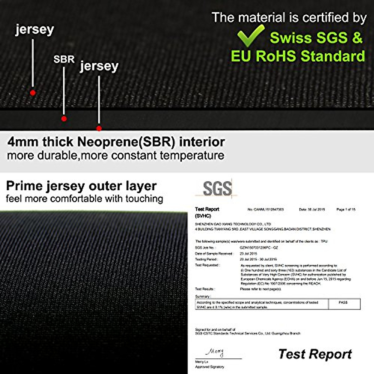 Lunch Bag Neoprene Lunch Box by KoKaKo Tote Washable Insulated Waterproof for Men Women Kids(Black)