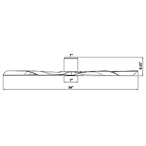 Aviator Smart Indoor and Outdoor 5-Blade Flush Mount Ceiling Fan 54in Matte Black Distressed Koa with Remote Control (Light Kit Sold Separately) works with Alexa, Google Assistant, Samsung Things, and iOS or Android App