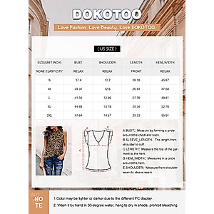 Dokotoo Womens Fashion Summer Casual Sleeveless Basic Shirts Plus Size Halter High Neck Leopard Print Loose Fit Tunic Tank Top Blouses Tee Vest Green X-Large