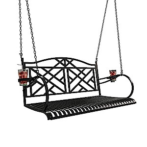 Live Casual Heavy Duty 800 Lb Logan Metal Porch Swing