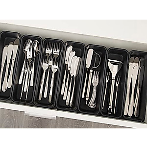 Kutesna 32 PCS Interlocking Desk Drawer Organizer Separator for Office,Bathroom,Kitchen,Makeup Tool Box Organizer and Storage Tool Tray Divider