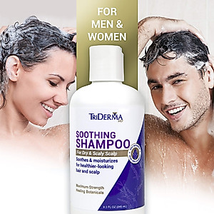 TriDerma Soothing Shampoo For Dry Scalp, Maximum Strength, Coal Tar Free, All Hair Types, 8.3 oz