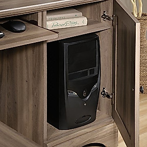 Sauder Harbor View Computer Desk, Salt Oak finish