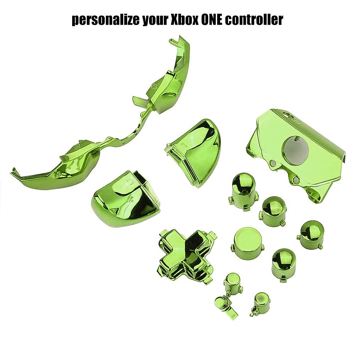 Replacement Buttons & Tools Kit for 360 Joystick, 360 Controller RB LT RT Buttons Screwdriver Set(Green)