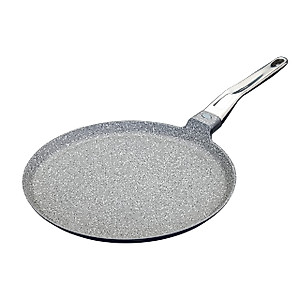 MasterClass MCMCP28 Cast Aluminium Induction-Safe Non-Stick Crêpe Pan, 28 cm (11") , Grey