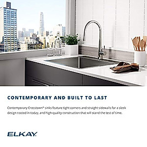 Elkay Crosstown 16 Gauge Stainless Steel, 30-1/2" x 18-1/2" x 10" Single Bowl Undermount Sink Kit