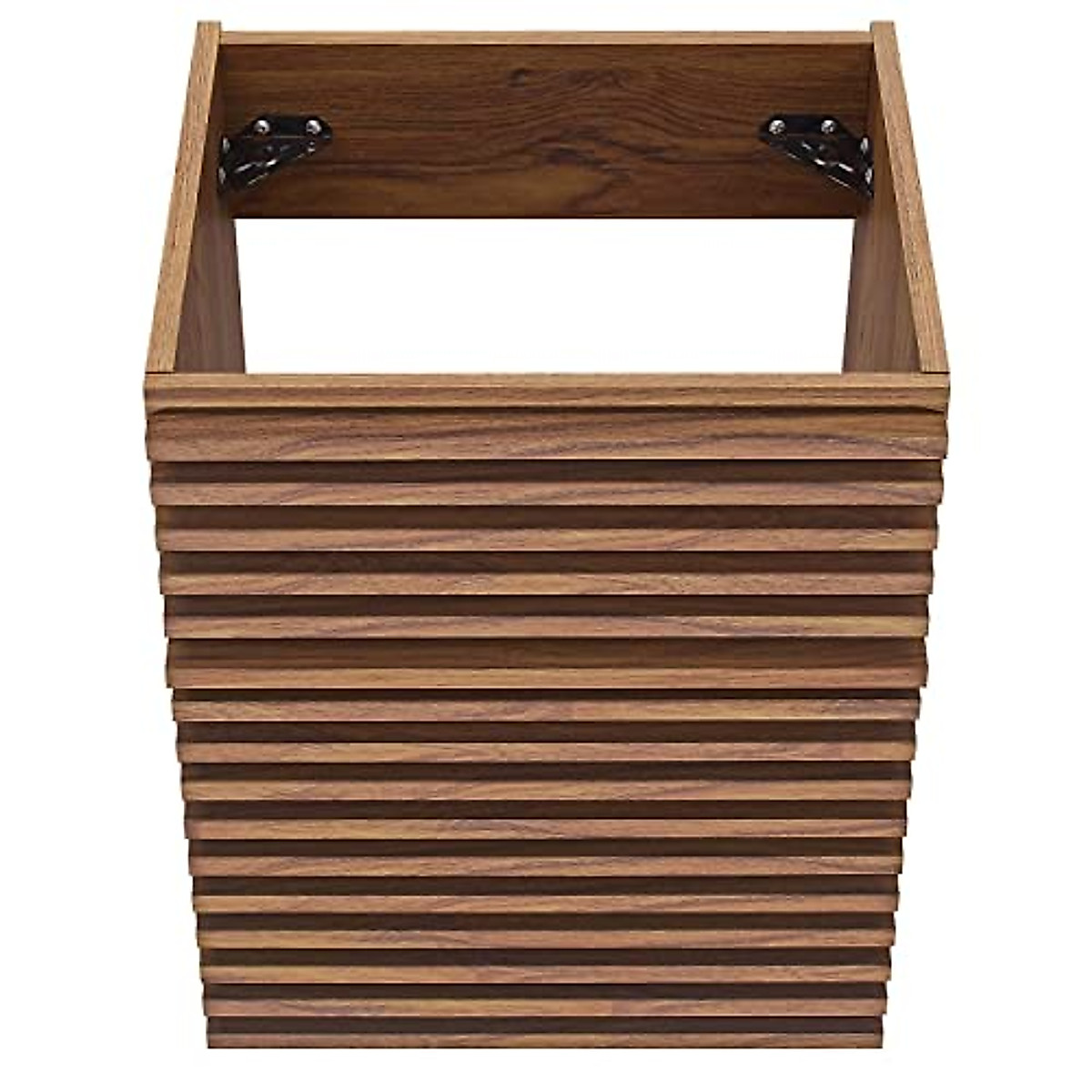 Modway Render 18" Wall-Mount Bathroom Vanity in Walnut-Sink Basin Not Included, 18 Inch