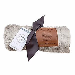 Softly Said Grandma Blanket-Sentimental Gift for Grandma On Mother's Day Christmas, Birthday (Grey)