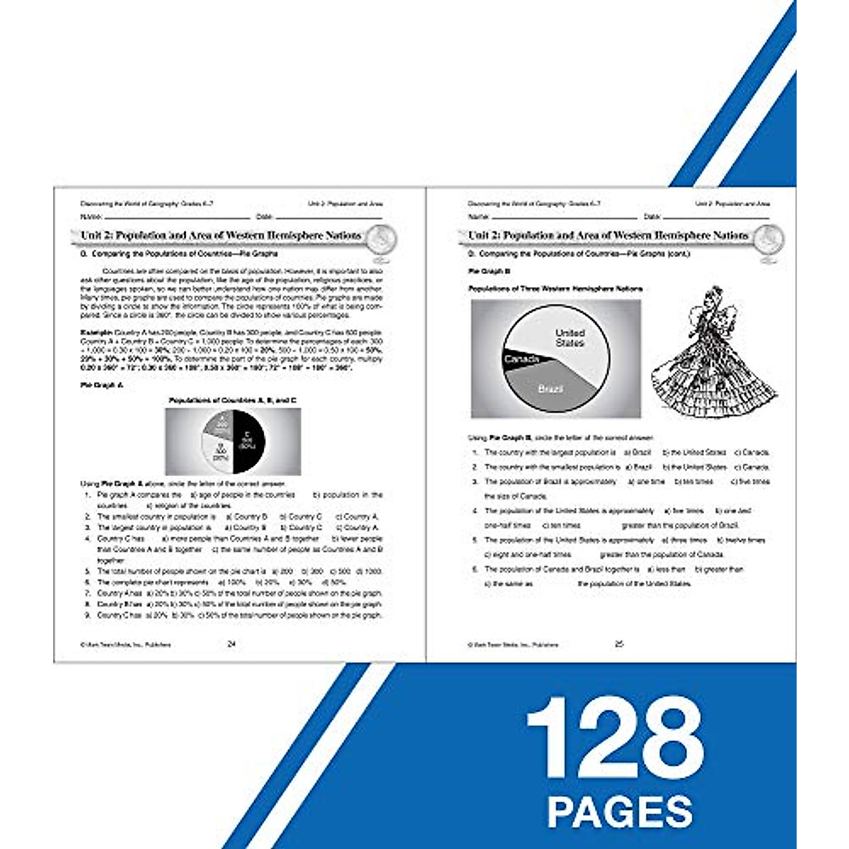 Mark Twain Geography Workbook for Grades 6-7, Western Hemisphere Geography Activity Book, 6th Grade & 7th Grade Geography for Kids, Classroom or ... (Discovering the World of Geography)