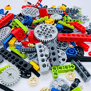 TACYILLU 202 Pcs Building Blocks Parts Gear Chain Wheels Connectors Axle, Liftarm, Pins Accessories Brick Sets Toys Tight Fit with Major Brands…