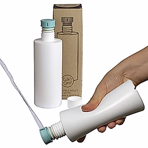 CuloClean Portable Bidet for Toilet or Travel (Aquamarine). Peri Bottle for Men and Women. Handheld Spray. Bath Essentials (CuloClean + Bottle, 1pcs Aquamarine)