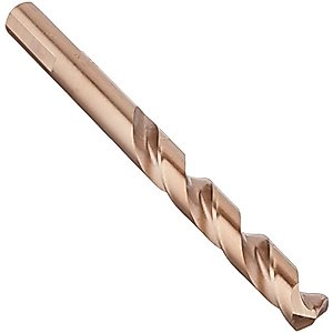 BOSCH CO2154 1-Piece 27/64 In. x 5-3/8 In. Cobalt Metal Drill Bit for Drilling Applications in Light-Gauge Metal, High-Carbon Steel, Aluminum and Ally Steel, Cast Iron, Stainless Steel, Titanium