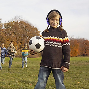 HUARUI Noise Cancelling Ear Muffs, Ear Protection Safety Earmuffs for Shooting, Noise Reduction for Adults Kids Autism Hearing Protection (Light Purple)