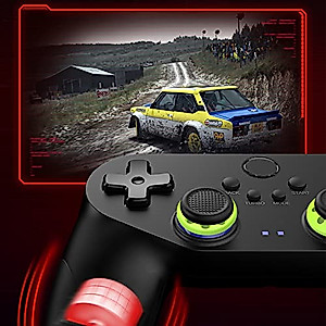 Murciful Silicone Soft Precision Rings Aim Assist Rings Motion Control Compatible with Playstation 5,Playstation 4,Xbox, Xbox one,Xbox Series X,Pc Gamepads,Power A（5 Black 5 White 5 red 5 Green）