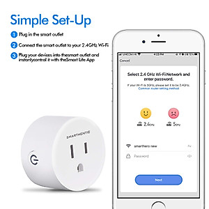 Smart Plugs, WIFI Outlet Timer Socket Sets, Remote Control Gadgets, Alexa, Google Home Voice Control, 2.4GHZ Network Outlet Extender, ETL Certified, Cool Stuff for Your Room, Pack of (6)