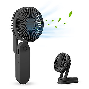 COMFIER Portable Handheld Fan,Personal Fan,Mini Fan with Power Bank,Rechargeable Hand held Fan,Hand Fans Battery Operated,Small Fan for Kids Girls Women Men,Travel,Outdoor,Sports