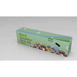 7.2 Pounds Rock Tumbler Grit Kit - 4 Steps Grit - Polishing Grits, Works with Any Rock Tumbler, Rock Polisher, Stone Polisher - No Filler Material