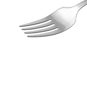 Amazon Basics Stainless Steel Dinner Forks with Round Edge, Pack of 12