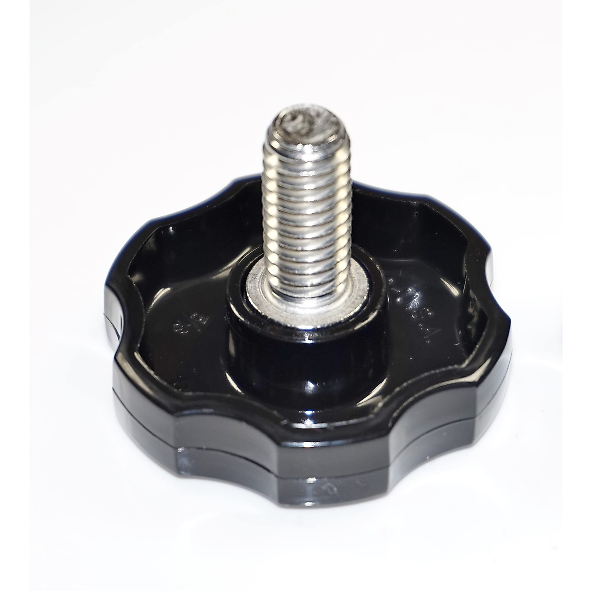 5/16-18 x 3/4" Rosette Thumb Screw Thumb Screws Thumbscrew Stainless Steel Clamping Knobs Black (4)