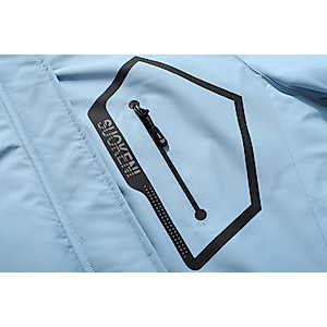 SUOKENI Women's Waterproof Warm Winter Snow Coat Hooded Raincoat Ski Snowboarding Jacket