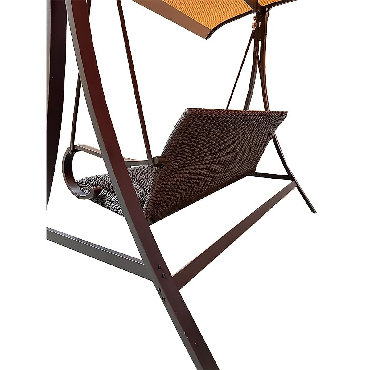 Garden Winds Custom Fit Replacement Canopy Top Cover Compatible with The Member's Mark 990307562, GCM00433B Homewood Wicker Swing - Upgraded Performance RipLock 500 Fabric