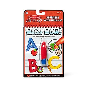 Melissa & Doug On the Go Water Wow! Reusable Water-Reveal Activity Pad - Alphabet - FSC Certified
