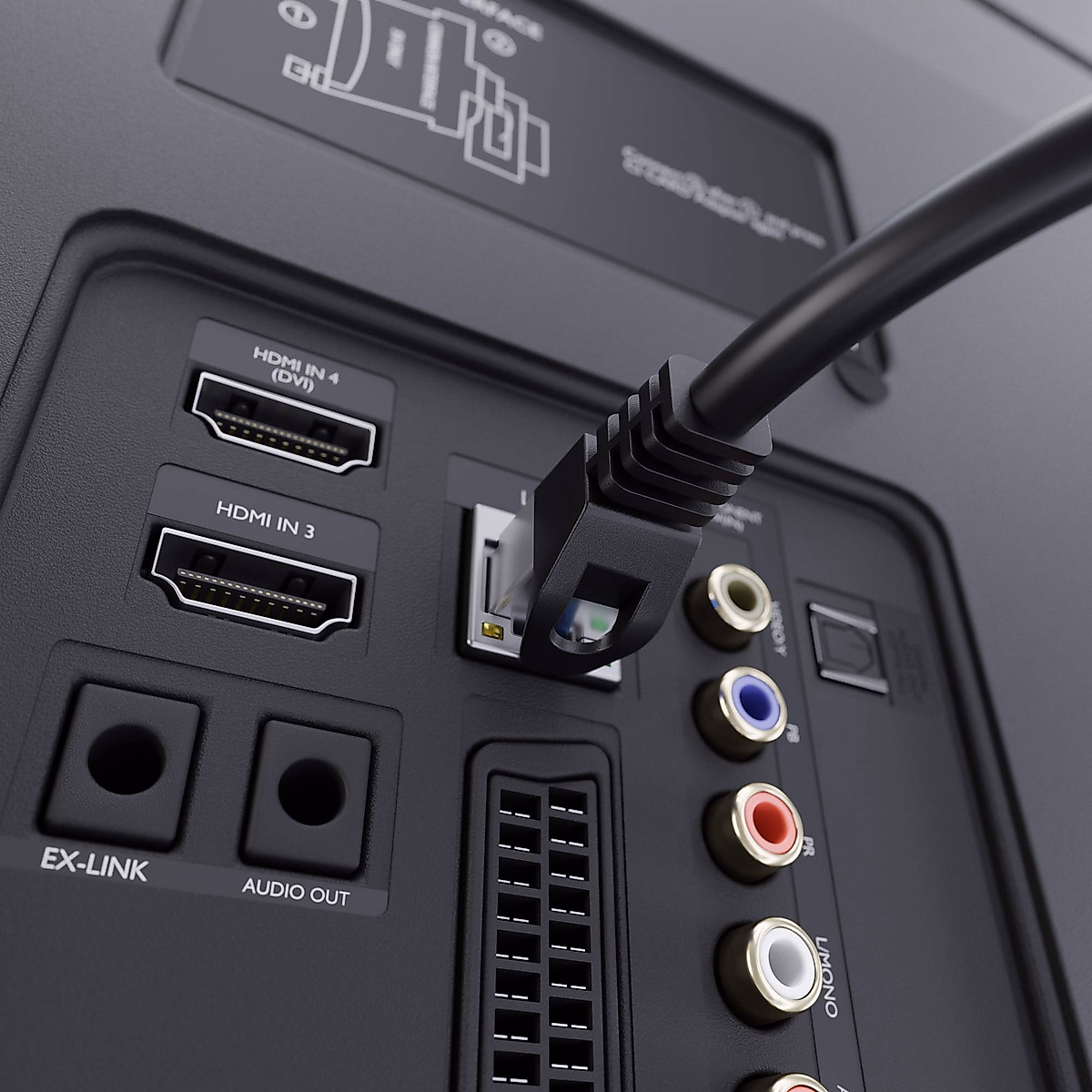 KabelDirekt Network Cable – Transmits Maximum Fiber-Optic Internet Speed – Network, Ethernet & LAN Cable – 100ft – Available in 1-100ft – for Gigabit Networks, Router/Modem, RJ45 (Black/Silver)