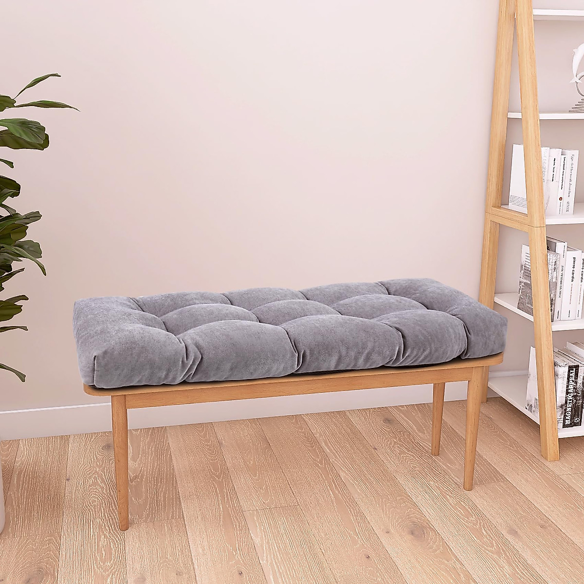 sutailocus Bench Cushion Bench Cushions for Indoor Furniture,Non-Slip Tufted Outdoor Bench Cushion,Window Seat Cushions Indoor,for Piano/Patio Bench,Memory Foam(Custom Size)