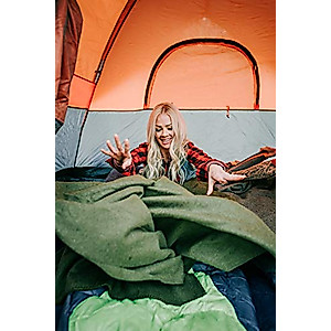 Stansport Wool Blend Camp Blankets - O.D. Green (1244)