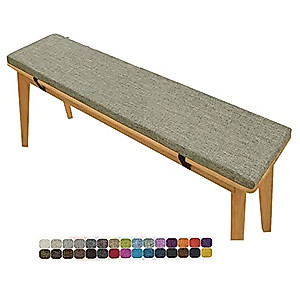 Custom Bench Cushion, Personalized Size Bench Cushions for Outdoor Furniture Porch Swing Cushions Window Seat Cushions Indoor, Non Slip Bottom Bay Window Cushion for Garden Patio