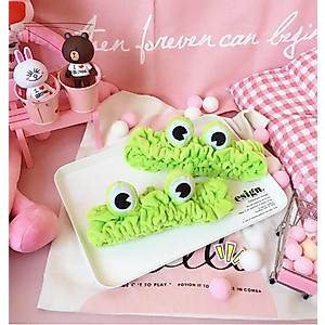 Lovly Headband, Frog Hair Band Head Wrap Little Green Frog Hairband for Women, Girls, Boys, Men, Kids, Adults, Children