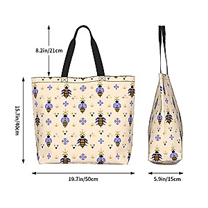 ASYG Queen Shoulder Bag Women Girls Bags Storage Handle Shopping Bag Portable Cute Bag